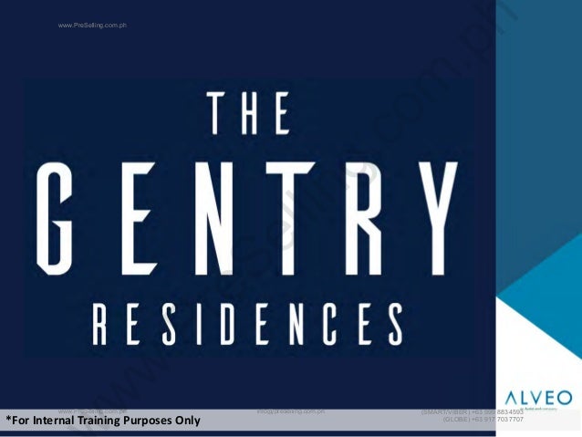 The Gentry Residences - Alveo Land - Makati