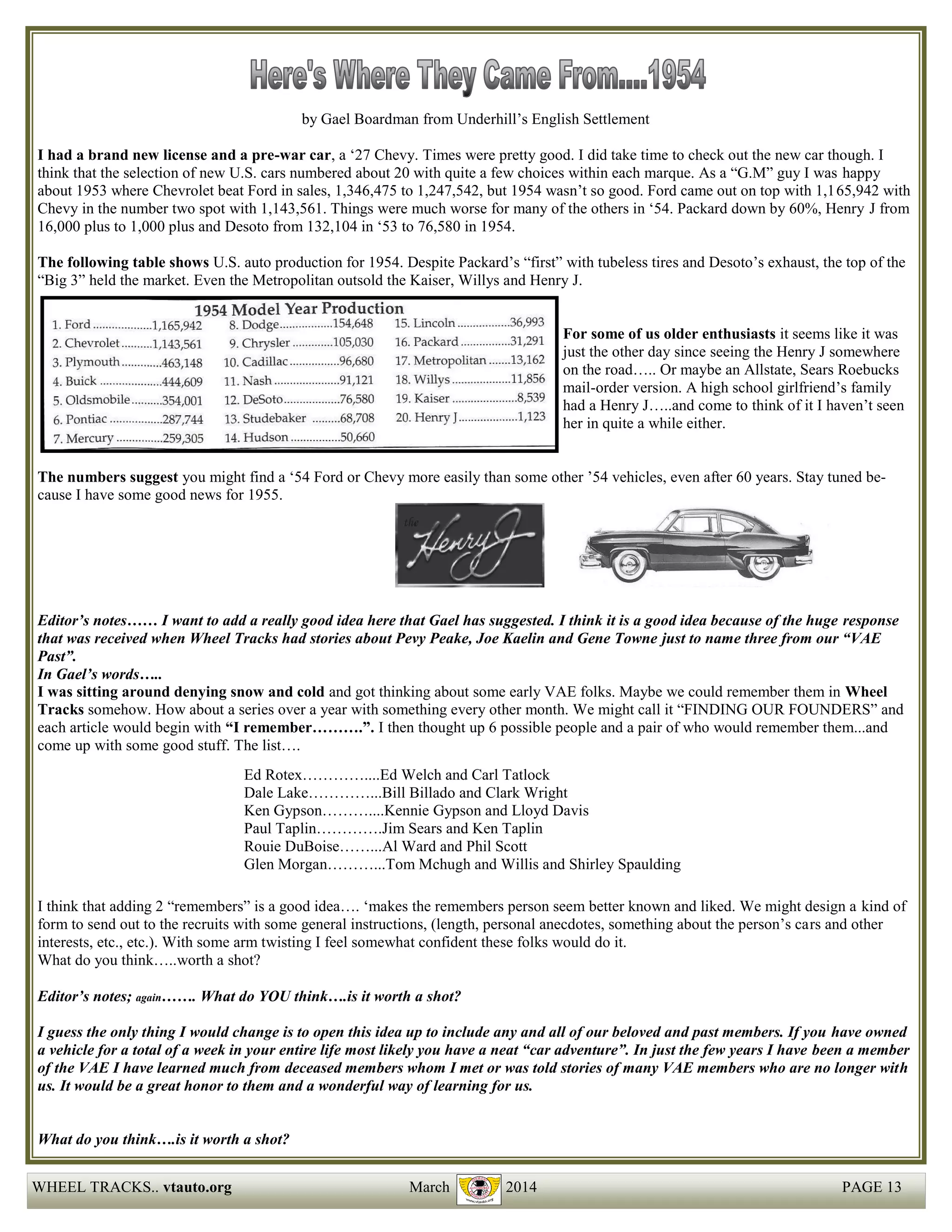 Wheel Tracks March 2014 | PDF