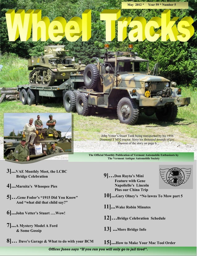 Wheel Tracks May 2012 | PDF