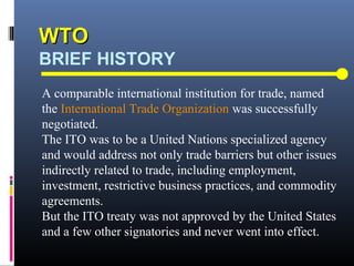 Wto World trade organization | PPT