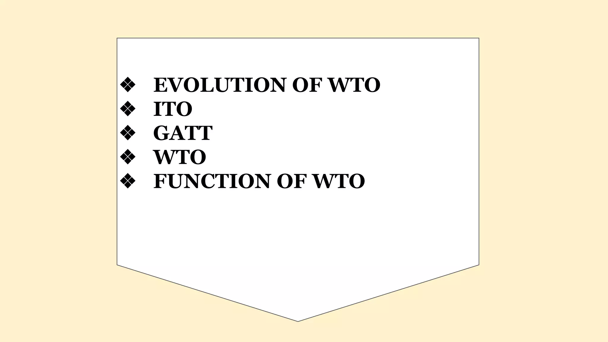 WORLD TRADE ORGANISATION | PDF