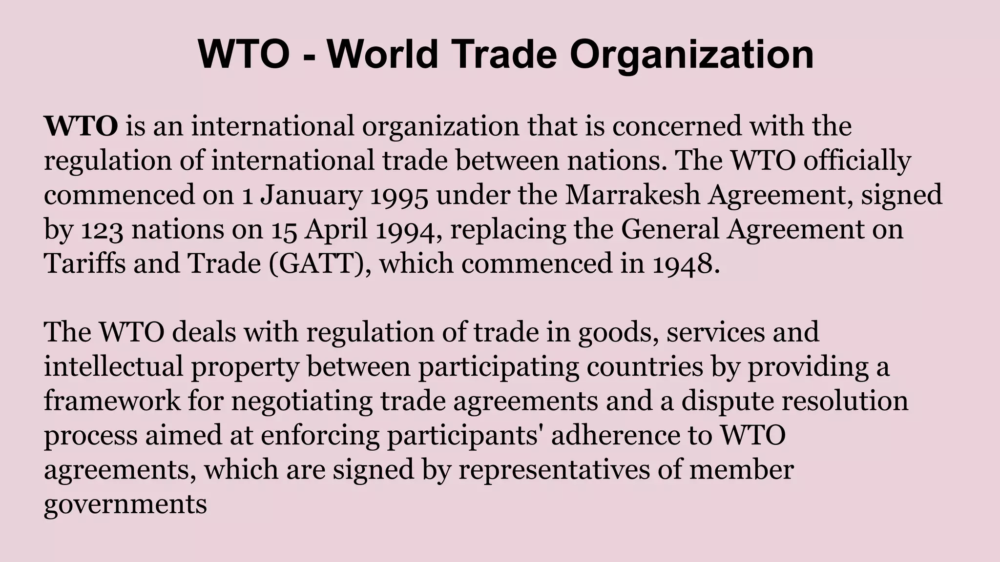 WORLD TRADE ORGANISATION | PDF