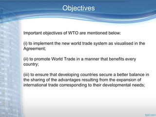 World Trade Organisation | PPT