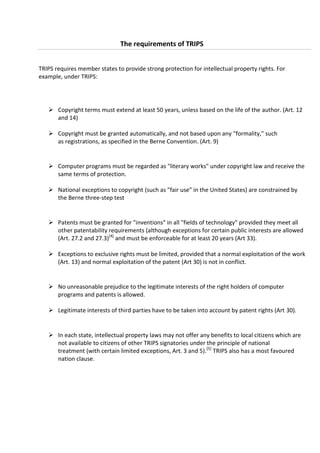 WTO and IPR | PDF