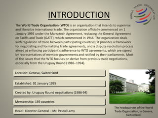 WTO - BRICS Overview | PPT