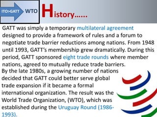 WTO (World Trade Organisation) | PPT