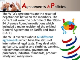 WTO (World Trade Organisation) | PPT