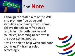 WTO (World Trade Organisation) | PPT