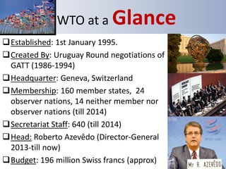 WTO (World Trade Organisation) | PPT