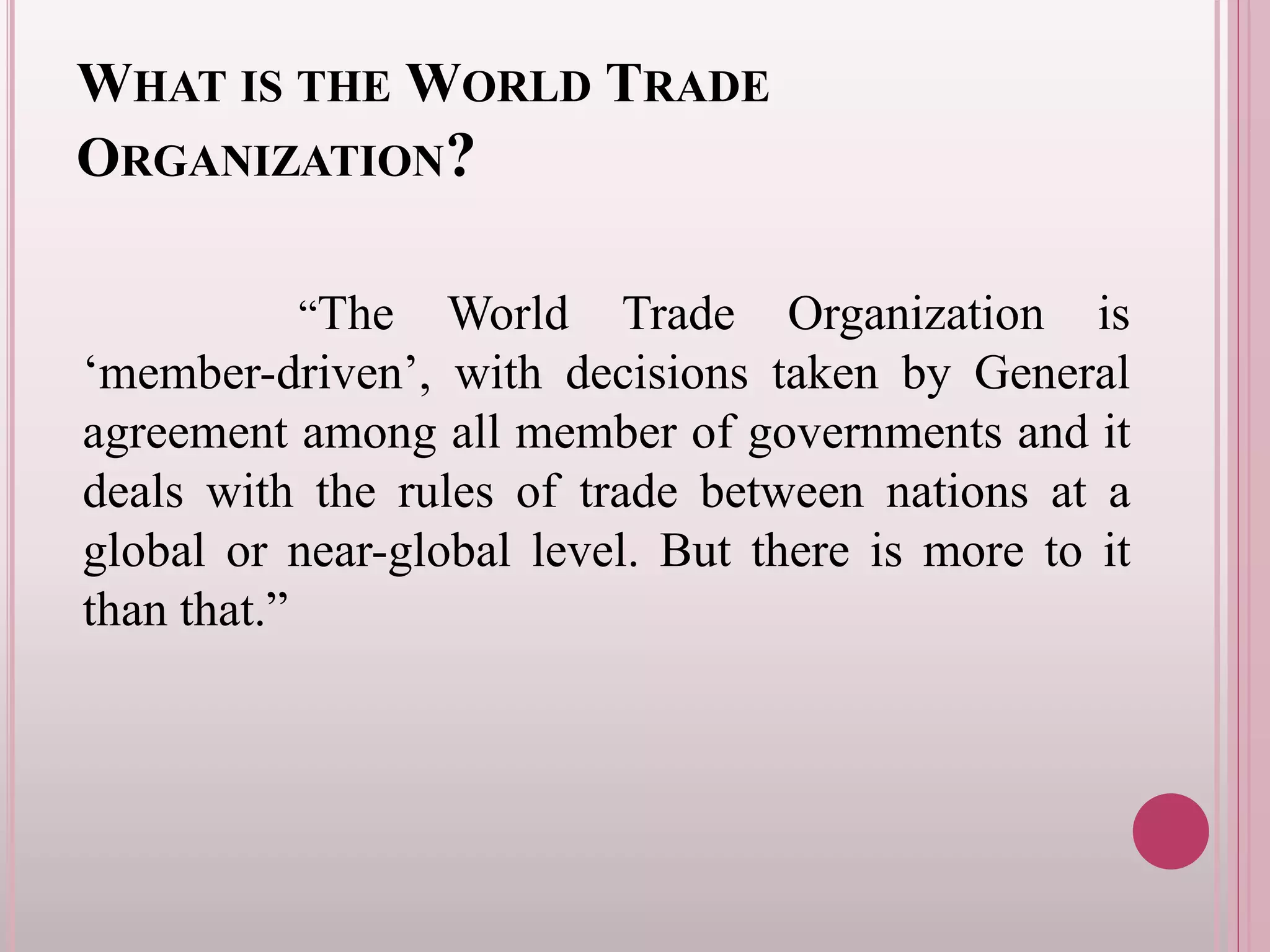 World Trade Organization | PPTX