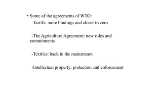 WTO - World trade organisation | PPTX