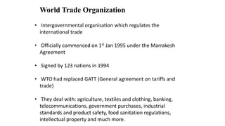 WTO _ World trade organisation | PPTX