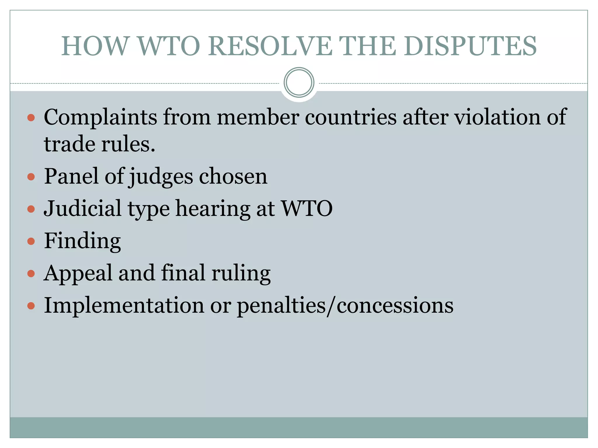 Wto and its role in world economy | PPT