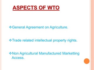 WTO(WORLD TRADE ORGANISATION) | PPTX