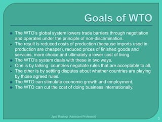WORLD TRADE ORGANIZATION (WTO) | PPTX