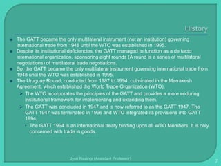 WORLD TRADE ORGANIZATION (WTO) | PPTX