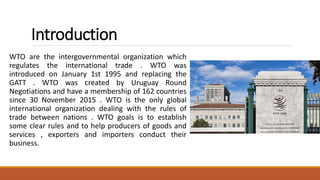 World Trade Organization| WTO| Marketing| | PPT
