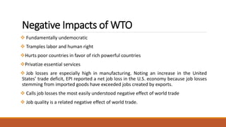 World Trade Organization| WTO| Marketing| | PPT