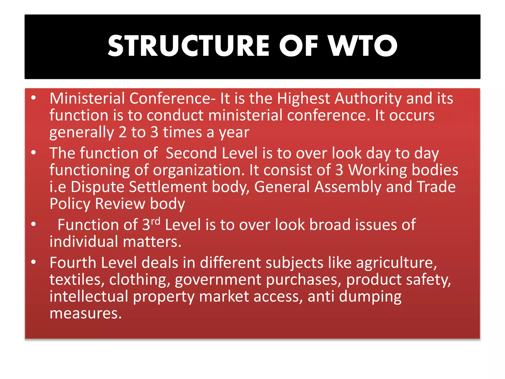 WORLD TRADE ORGANIZATION COMPLETE DETAILS RELATED TO WTO | PPTX