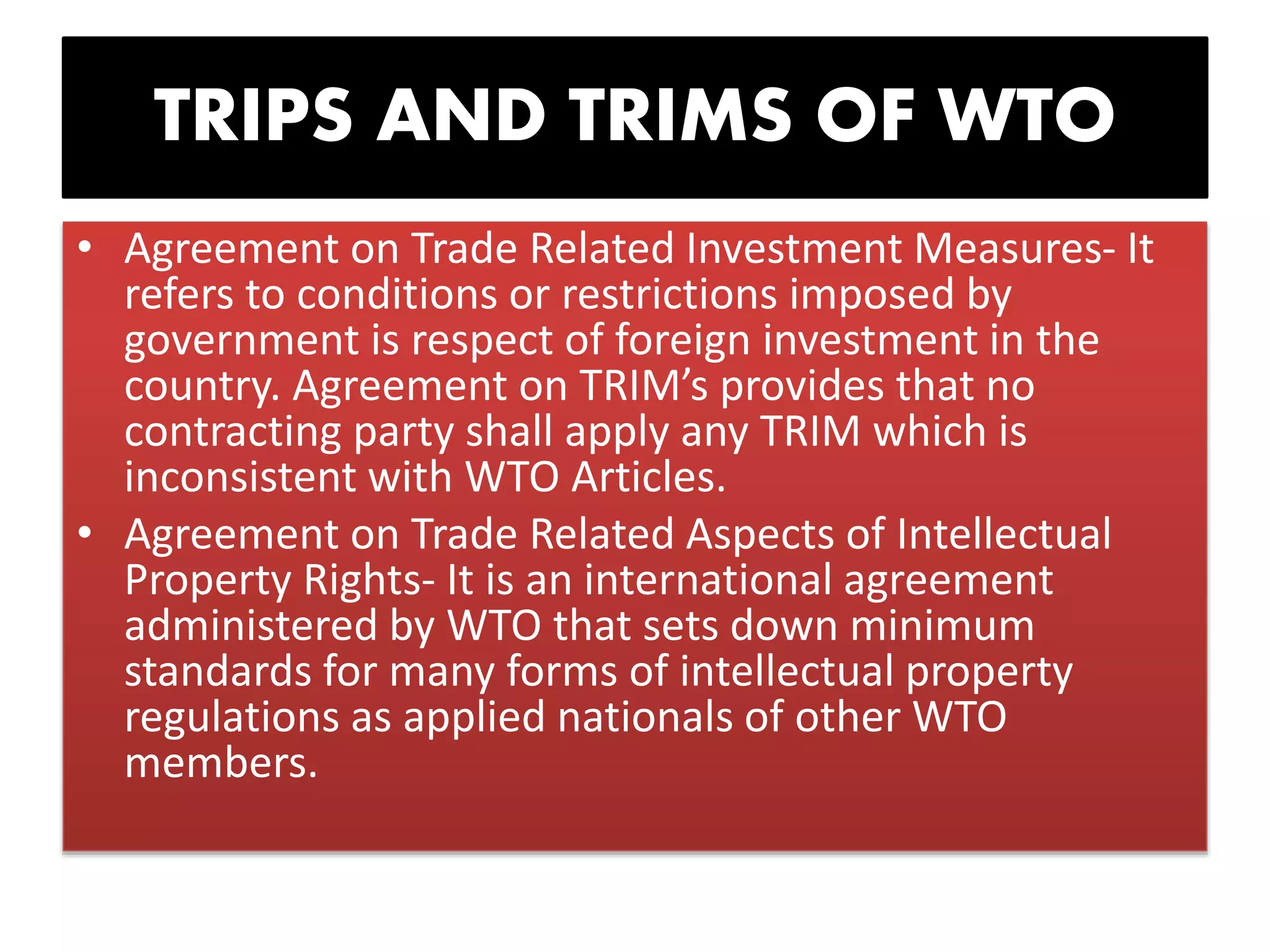 WORLD TRADE ORGANIZATION COMPLETE DETAILS RELATED TO WTO | PPTX