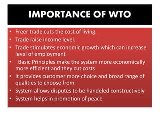 WORLD TRADE ORGANIZATION COMPLETE DETAILS RELATED TO WTO | PPTX ...