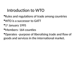 The World Trade Organization an international organization.ppt