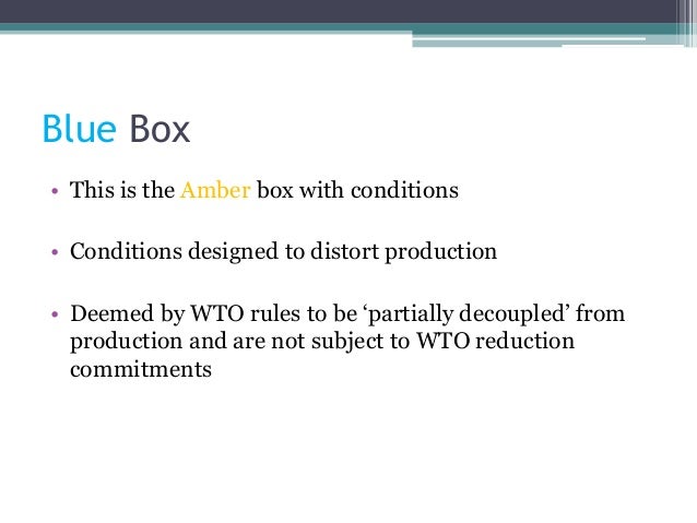 Wto agreement on agriculture