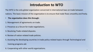 WORLD TRADE ORGANIZATION | PPT
