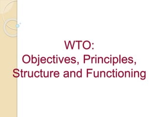 World Trade Organisation ( WTO ) | PPTX