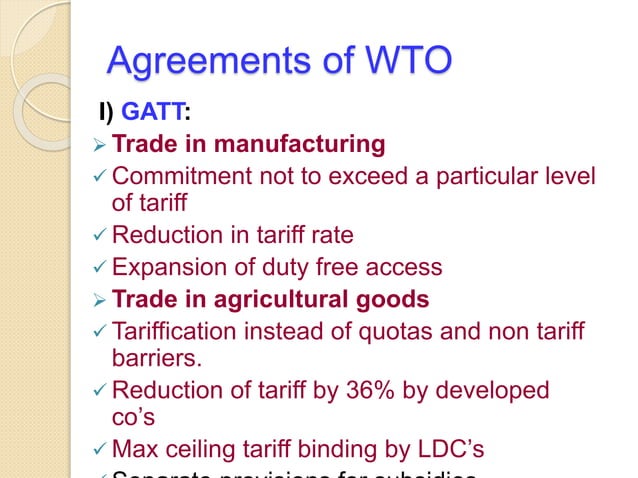 World Trade Organisation ( WTO ) | PPT