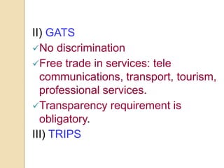 World Trade Organisation ( WTO ) | PPTX