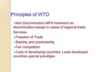 World Trade Organisation ( WTO ) | PPTX