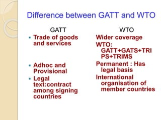 World Trade Organisation ( WTO ) | PPTX