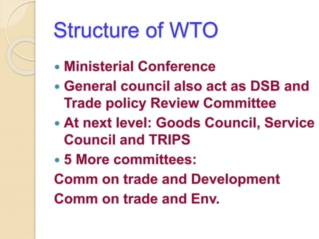 World Trade Organisation ( WTO ) | PPT