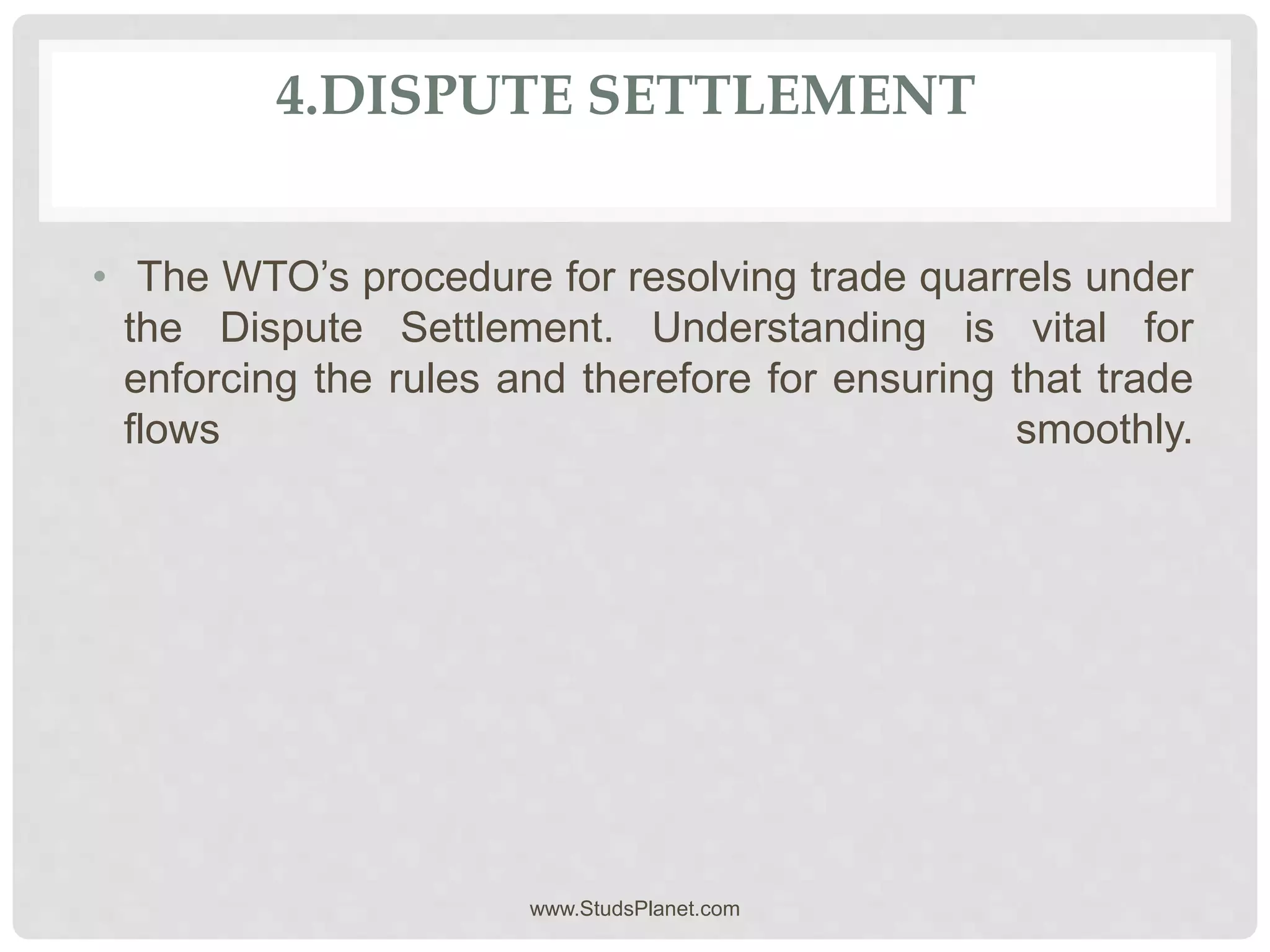 WTO role and functions | PPTX