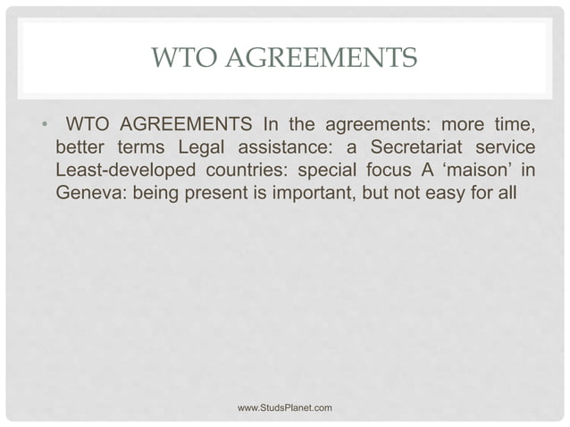 WTO role and functions | PPTX