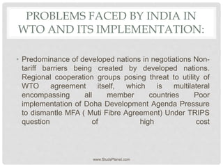 WTO role and functions | PPTX