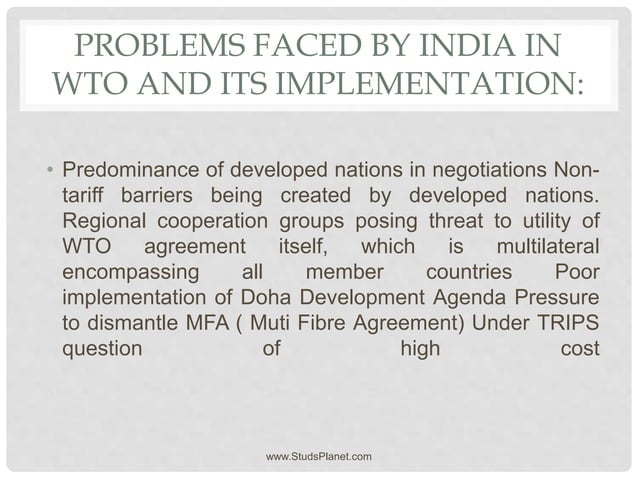 WTO role and functions | PPTX