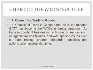 WTO role and functions | PPTX