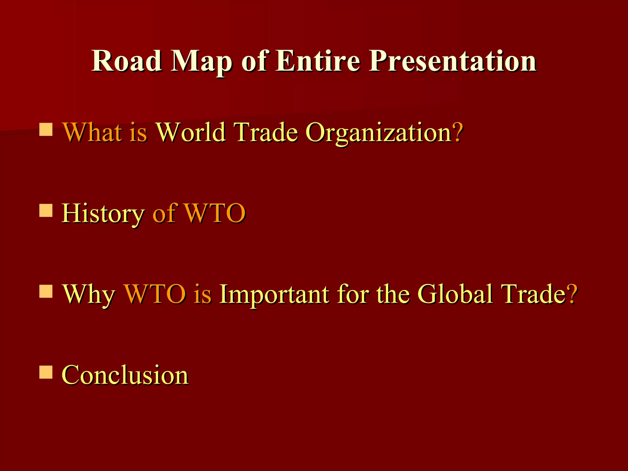 Wto (World Trade Organization) | PPT