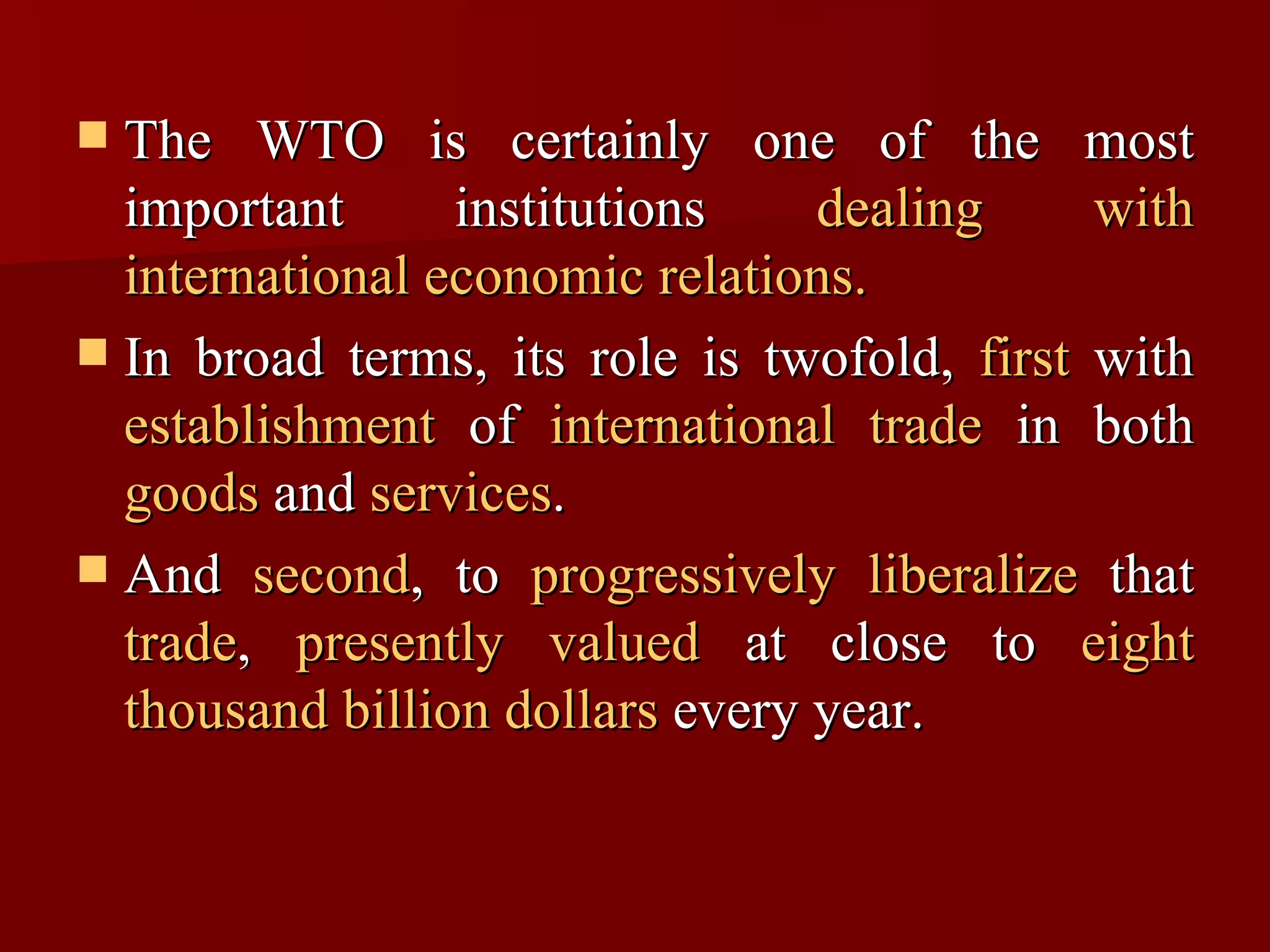 Wto (World Trade Organization) | PPT