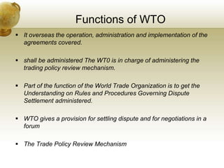 World Trade Organisation | PPT