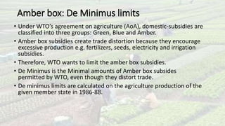 Wto and agriculture | PPTX