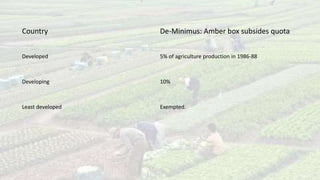 Wto and agriculture | PPTX