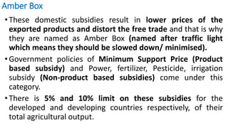 WTO and agriculture | PPTX