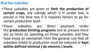WTO and agriculture | PPTX