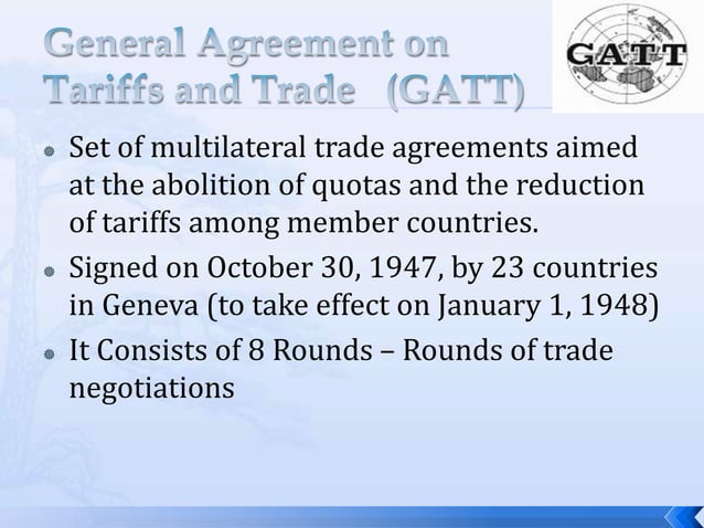 GATT AND WTO | PPTX