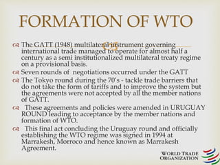 Wto and gatt | PPTX