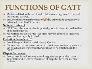 Wto and gatt | PPTX