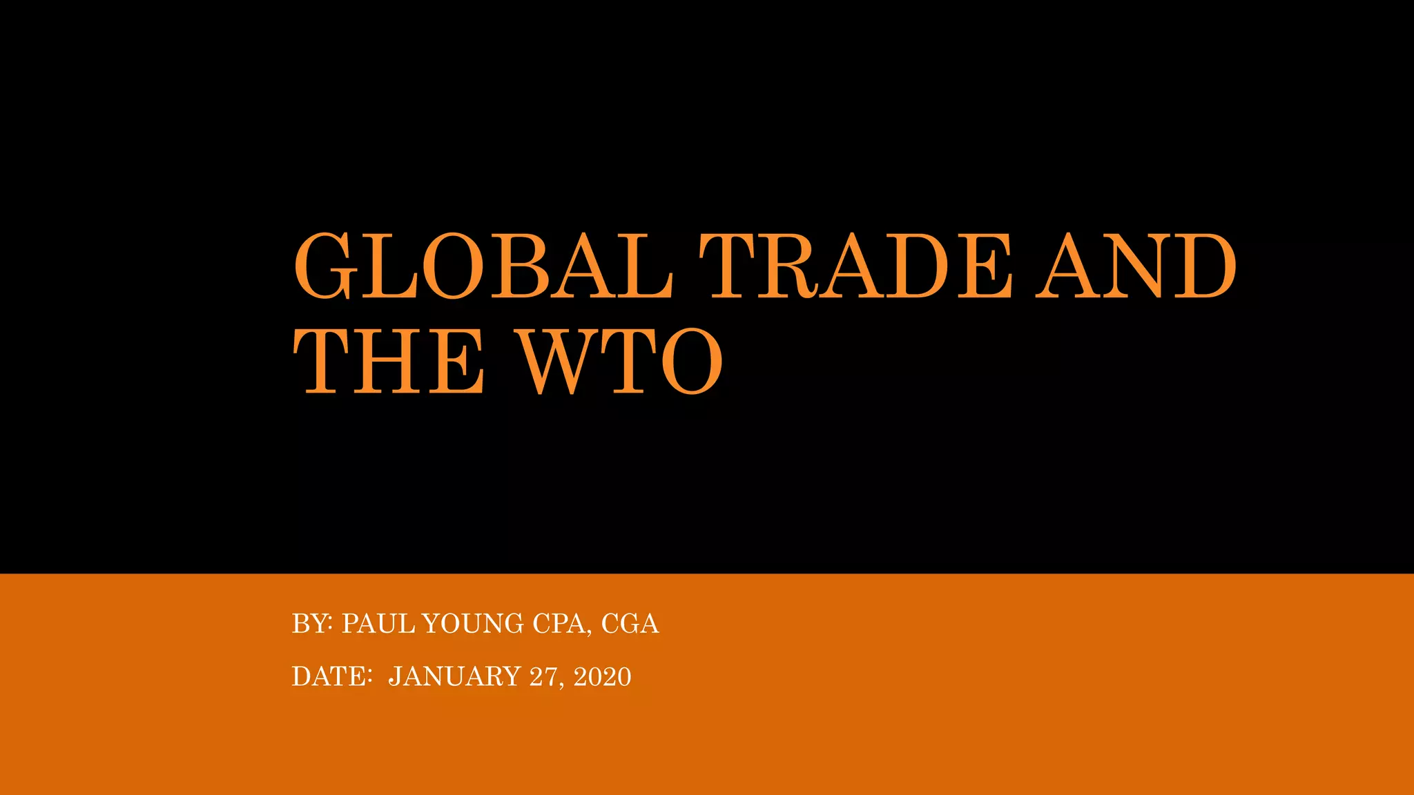 What is next for for Global Trade Protectionism? | PPT